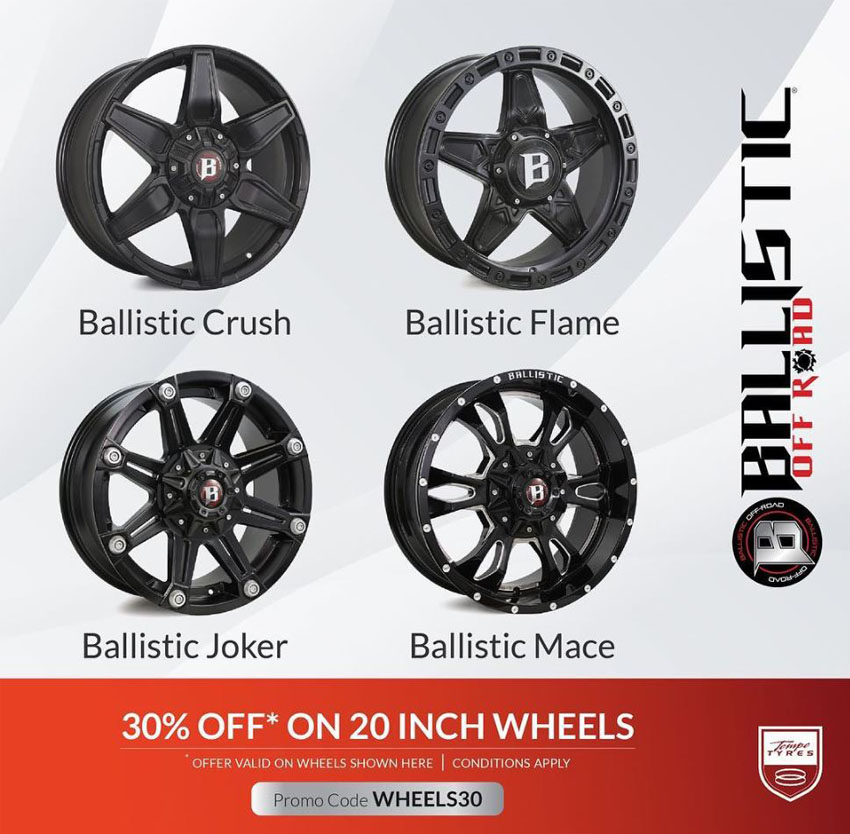 30% OFF ON 20 INCH WHEELS