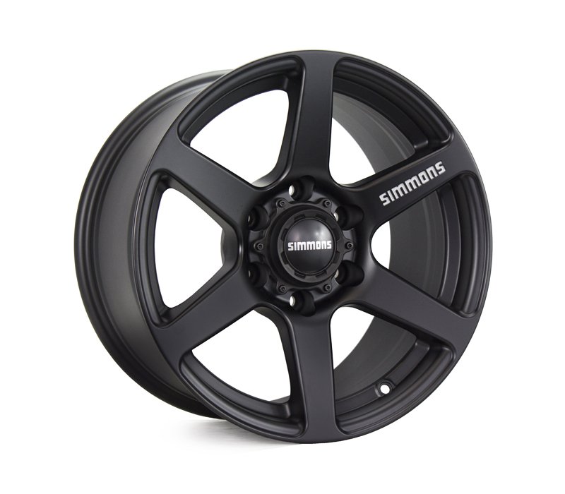 17x9.0 Simmons S6 Matte Black 6/139.7 P20 | Simmons Wheels | Tempe Tyres