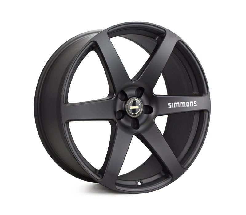 22x9.5 Simmons S6 Matte Black 5/127 P35 | Simmons Wheels | Tempe Tyres