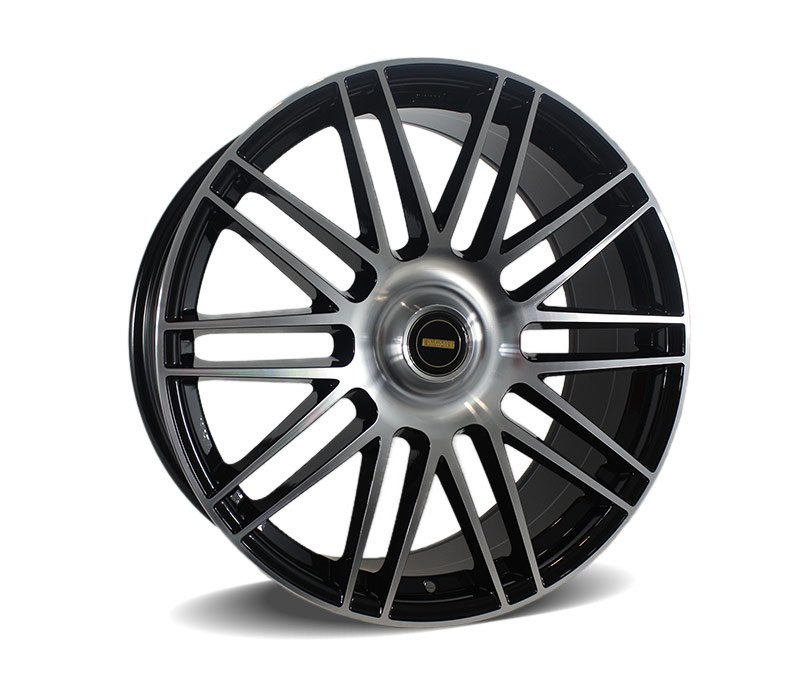 20x8.5 20x10 Simmons OMC Gloss Black Machined Face | Simmons Wheels ...