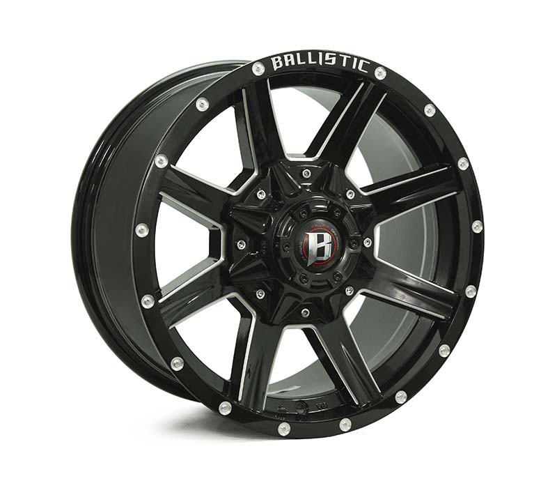 17x9.0 Ballistic Razorback Millworks 6/139.7 P25 | Ballistic Wheels ...